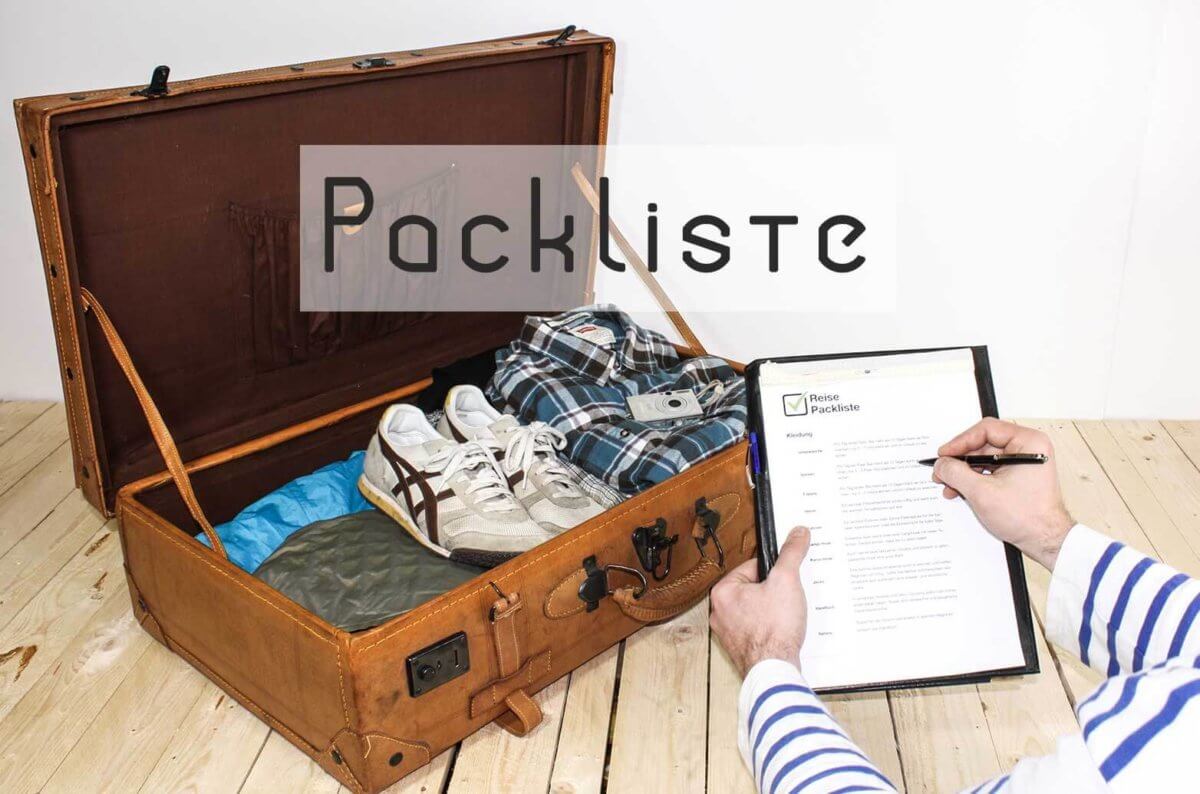Erstelle deine individuelle Packliste für den Urlaub